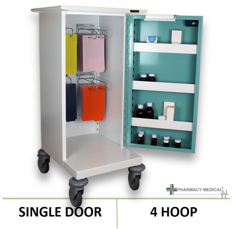 Monitored Dosage (MDS) Drugs Trolley | PM110 Medicine Drugs Trolley