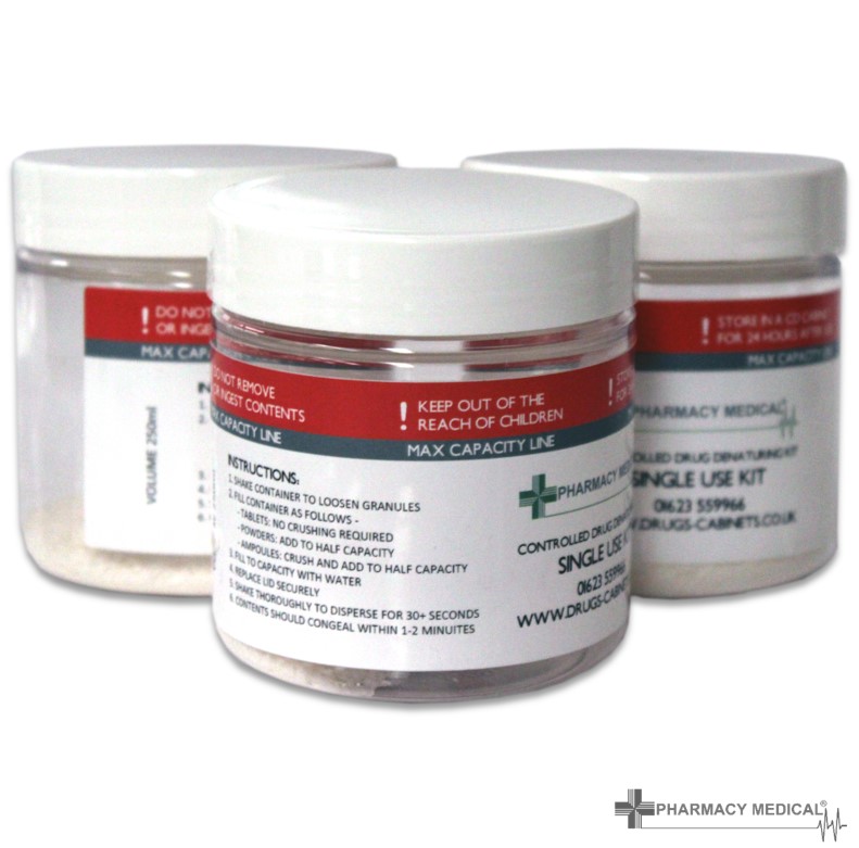 Drug Denaturing Kits | 250ml Drug Denaturing Kits from Pharmacy Medical