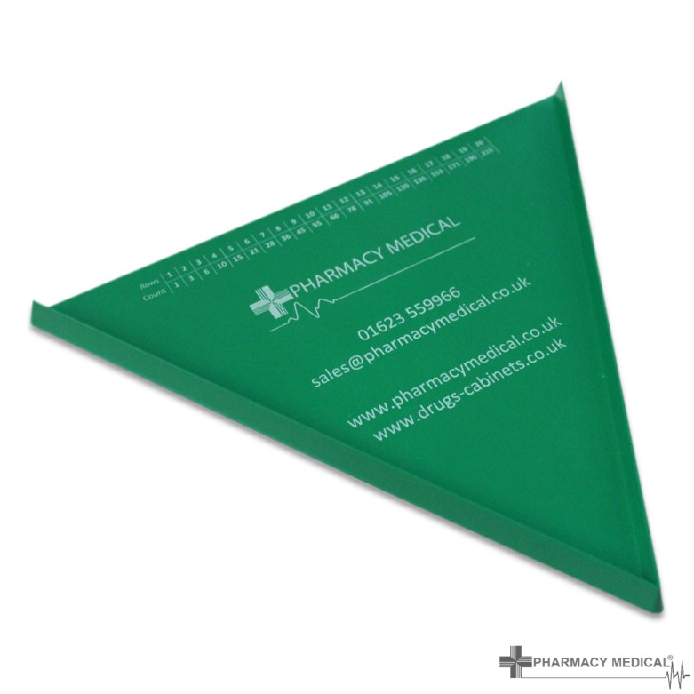Plastic Tablet Counter | Tablet Counting Triangle from Pharmacy Medical