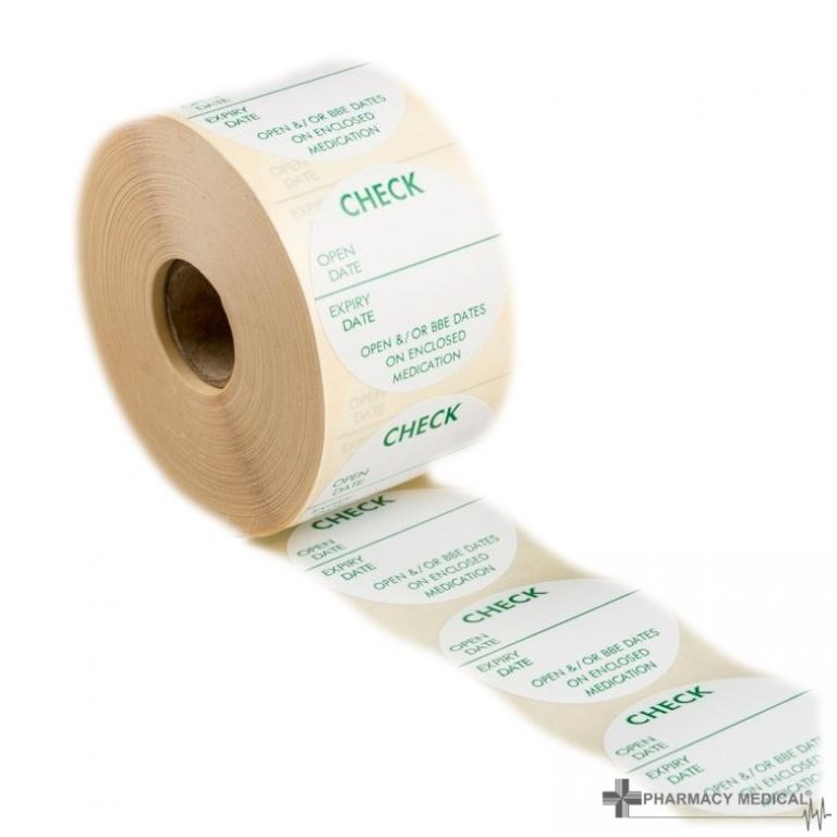 Check Date Prescription Alert Stickers | Alert Stickers