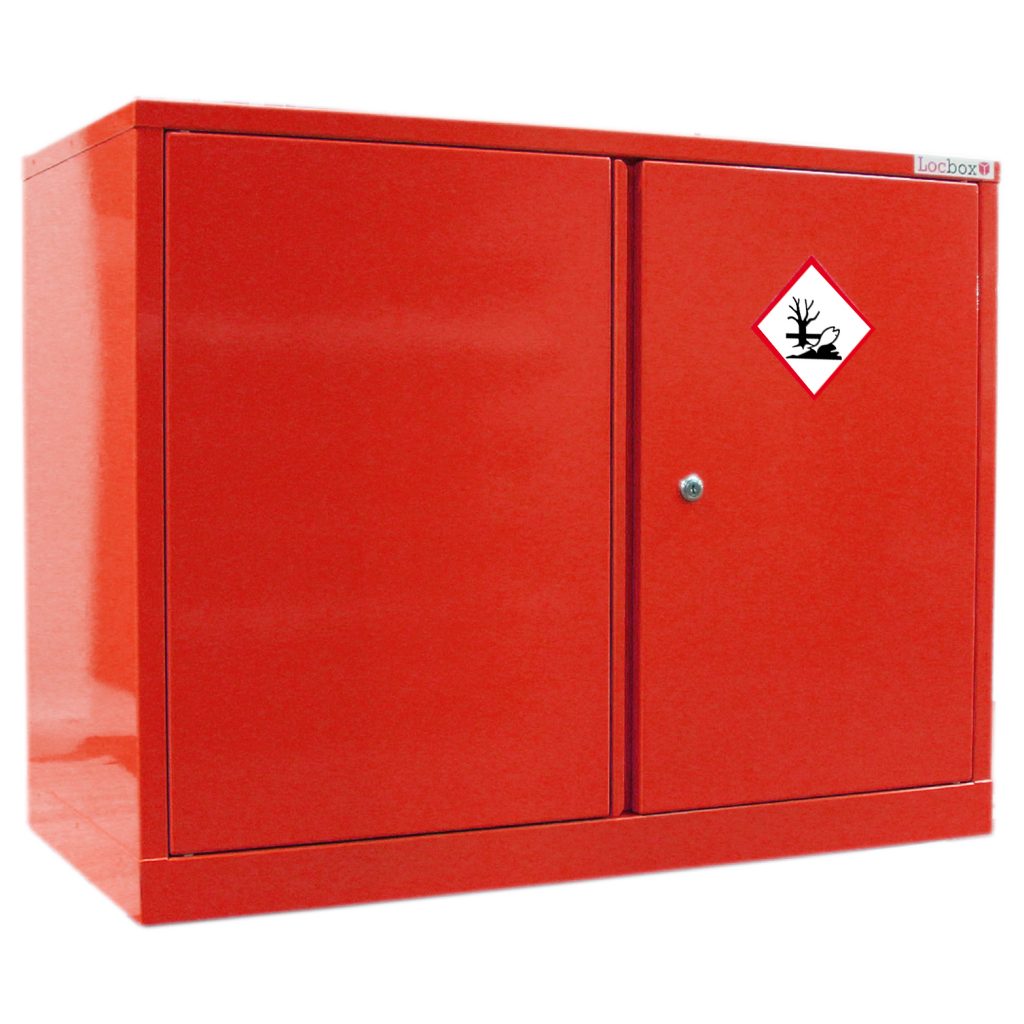 PA794D Pesticide Cabinet | Red Agrochemical CoSHH Cabinet