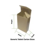 TC11 Tablet Cartons | White Pharmaceutical Tablet Cartons