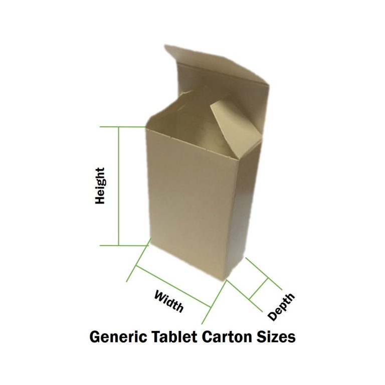 TC8 Tablet Cartons | White Pharmaceutical Tablet Cartons