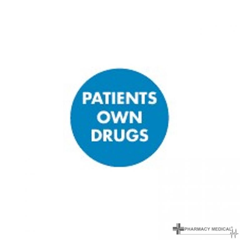 Patients Own Drugs Prescription Alert Stickers | Alert Stickers