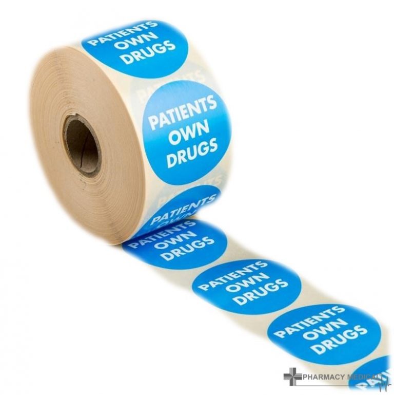 Patients Own Drugs Prescription Alert Stickers | Alert Stickers