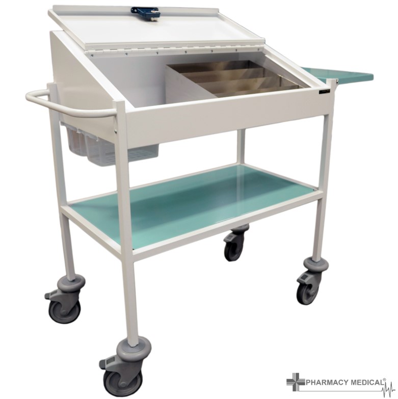 Small Dispensing Trolley | Metal Ward Dispensing Trolley
