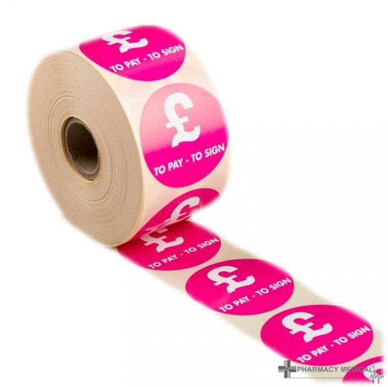 To Pay / To Sign Prescription Alert Stickers | Alert Stickers