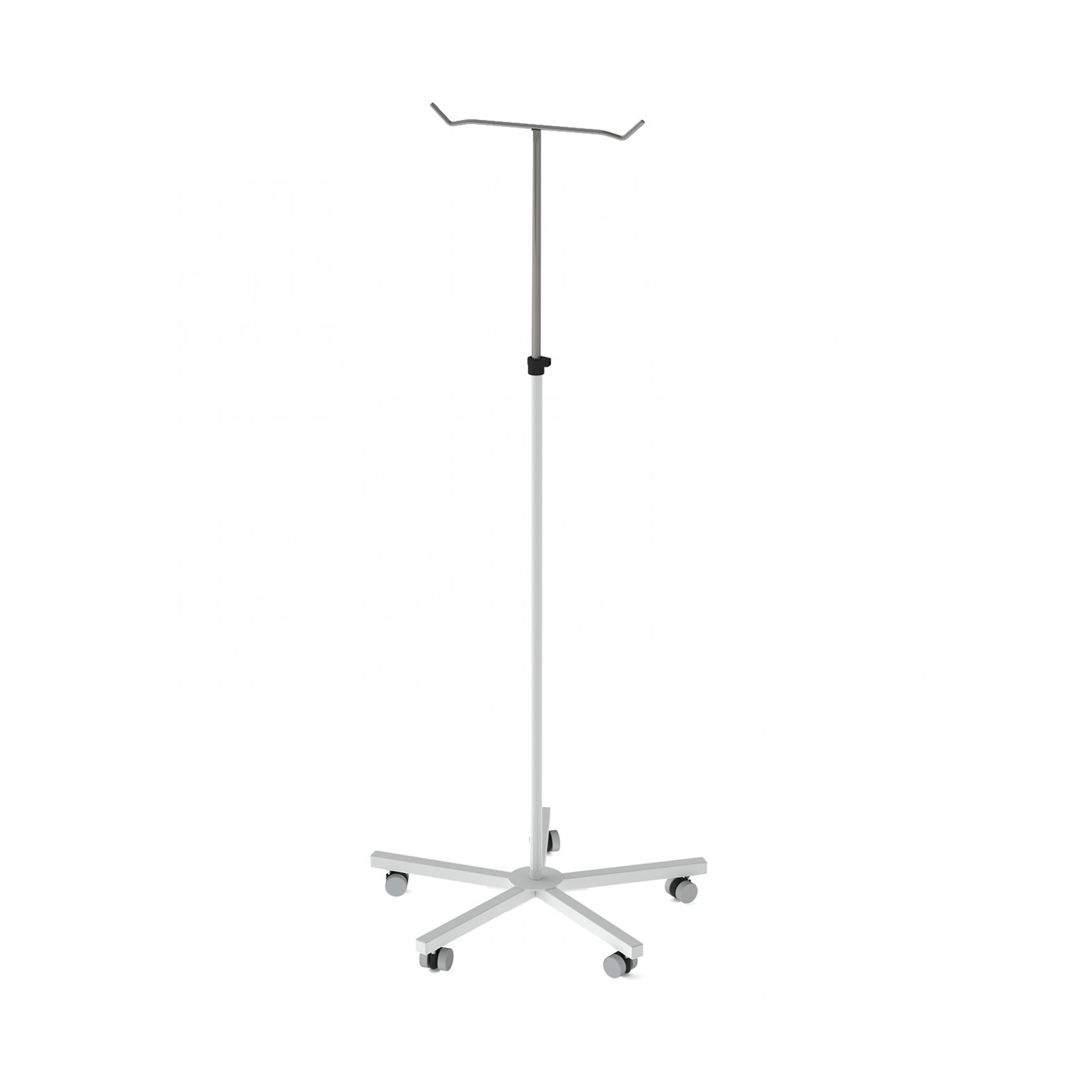 2 Hook Mild Steel IV Infusion Stand | IV Pole