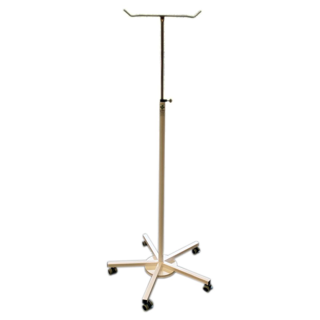 2 Hook Mild Steel IV Infusion Stand | IV Pole