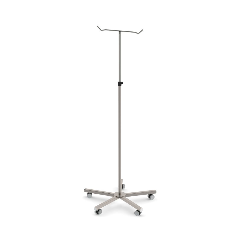 2 Hook Stainless Steel IV Infusion Stand | IV Pole from Pharmacy Medical