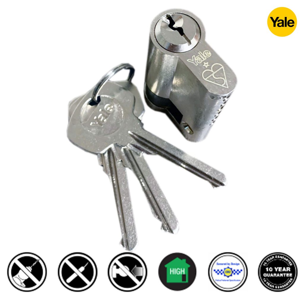 Replacement 6-Pin Euro Profile Cylinder from Pharmacy Medical